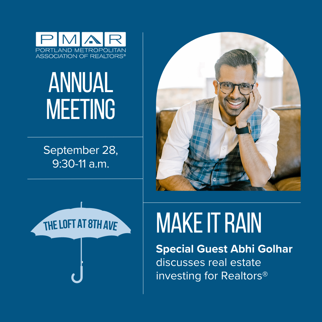 Make It Rain: PMAR's 2023 Annual Meeting | 1 CE Credit | Portland ...