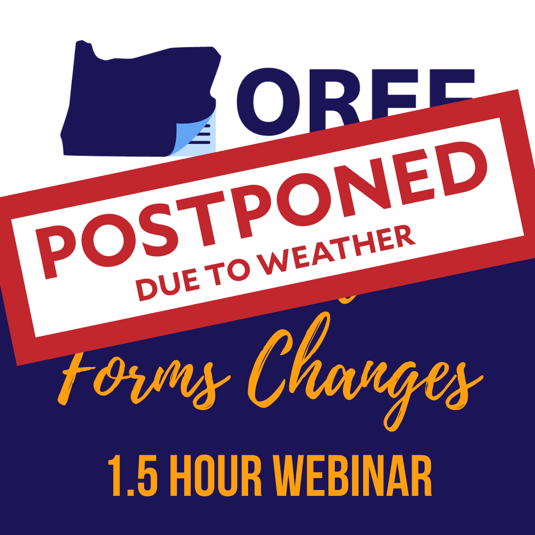 January 2023/2024 OREF Annual Forms Changes Course | 1.5 CE Credits ...