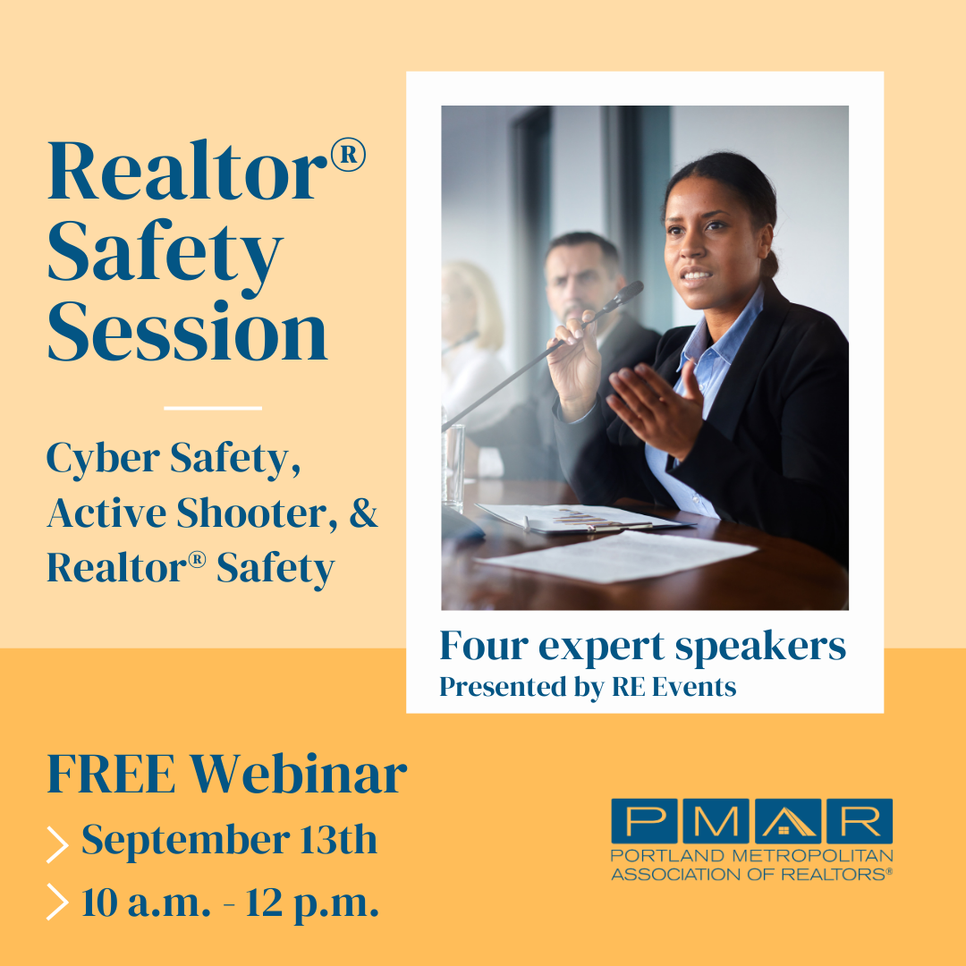 Realtor® Safety Session FREE Webinar | Portland Metropolitan ...