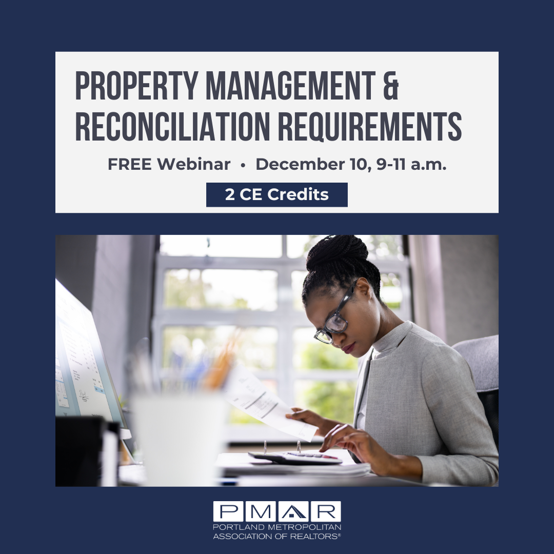 FREE Webinar: Property Management & Reconciliation Requirements • 2 CE ...