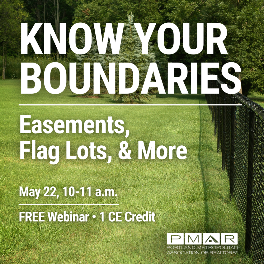 Know Your Boundaries: Easements, Flag Lots, & More • 1 CE Credit ...